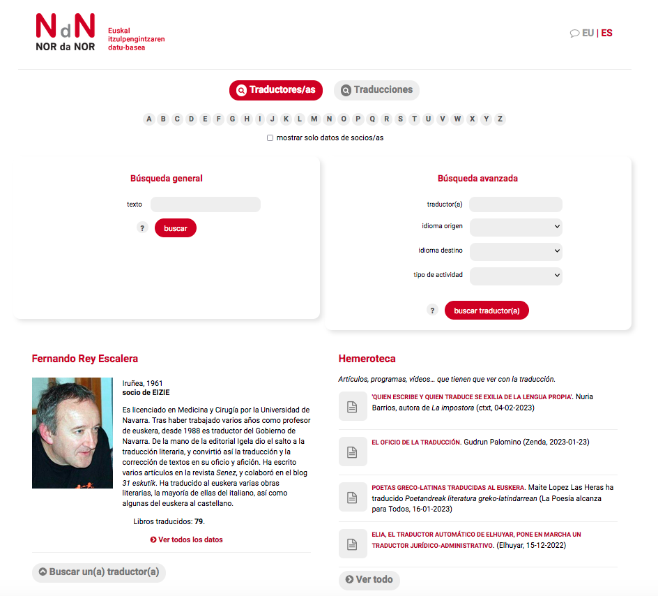Hemos renovado la base de datos Nor da Nor — Asociación EIZIE